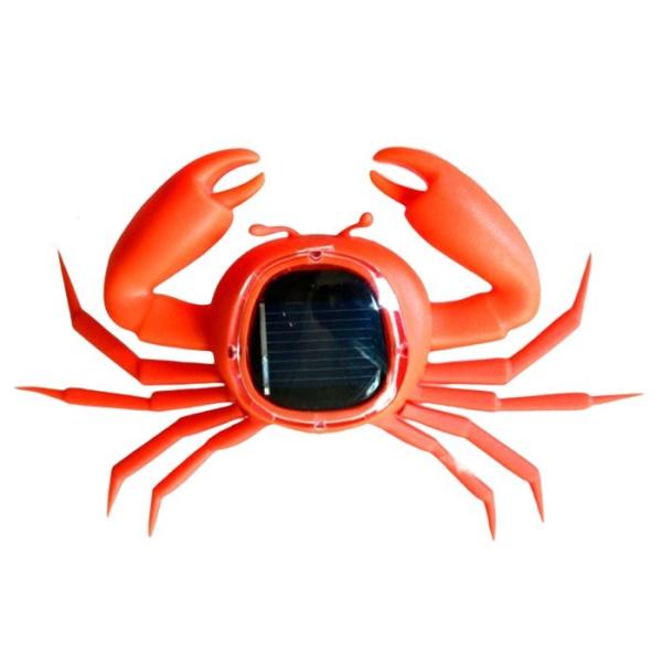 Quality Orange Color Solar Powered Crab Small Solar Toys For Children for sale