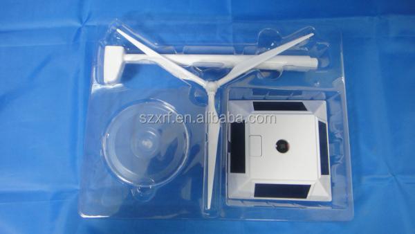 Quality Mini ABS Plastic White Solar Windmill Toy 260mm Height OEM Available for sale