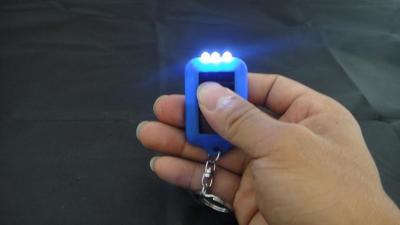 China Customized Colorful Solar Key Ring Three Led Light Solar Power Keychain for sale
