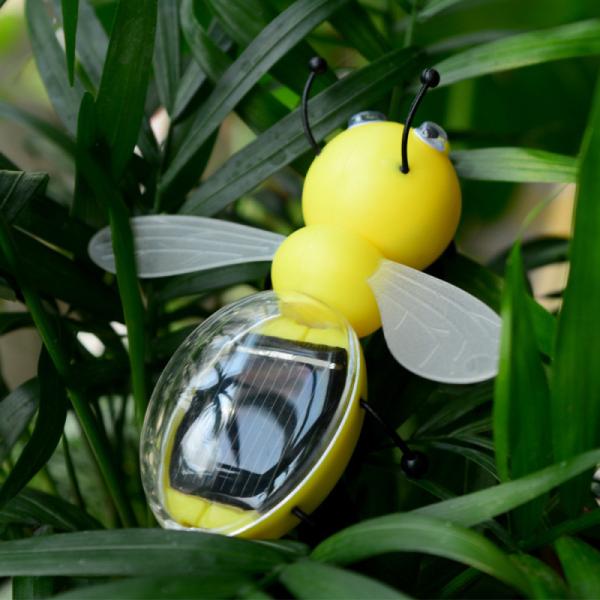 Quality Yellow Color Solar Powered Bee Novelty Mini Solar Energy Toys For Children for sale