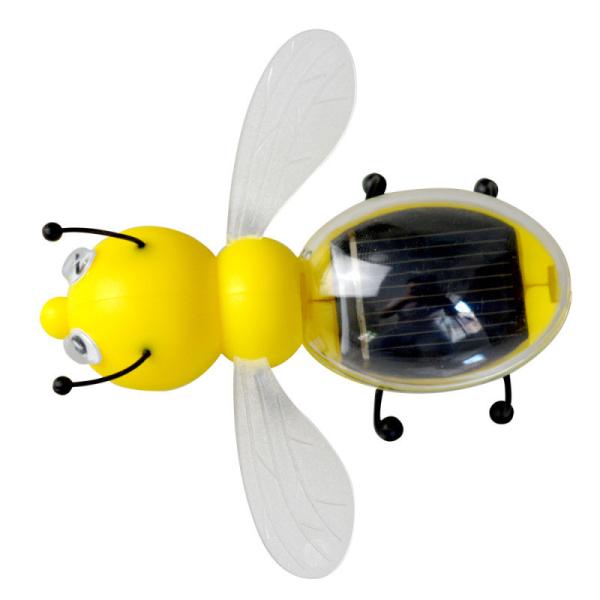 Quality Yellow Color Solar Powered Bee Novelty Mini Solar Energy Toys For Children for sale