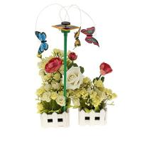 Quality Artificial Solar Powered Butterfly Solar Insect Toys Waterproof For Decoration for sale