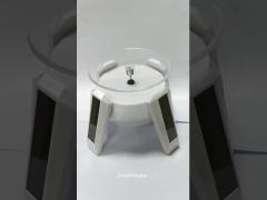 ABS pubblicità display solare stand vassoio 90mm con rotazione 360 °