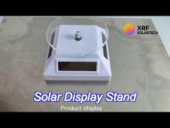 custom logo rotating solar display stand with load weight 300g solar showcase