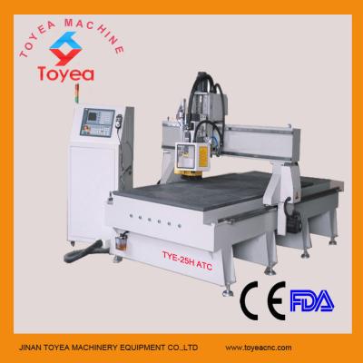 China Vacuum CNC Wood machine with circyle tool magazine TYE-25H for sale