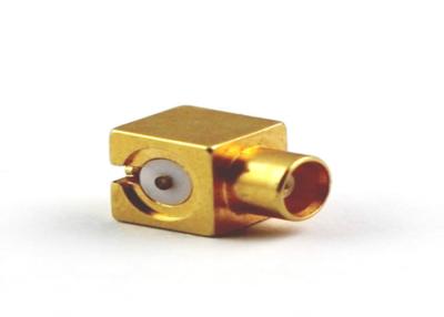 China RG142 Cable Assembly MCX Cable Connector , Straight Female MCX Rf Connector for sale