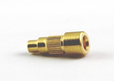 China PCB Mount Rf Coaxial MCX Cable Connector Beryllium Copper Center Contacts for sale