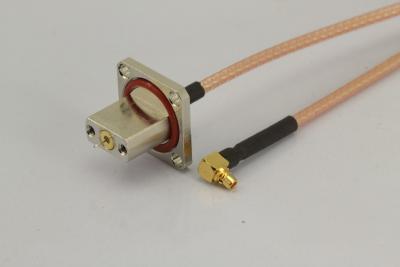 China RG316 RF Connector Coaxial Cable Assembly MMCX Type Male R/A  Connector for sale