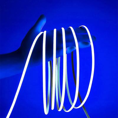 100lm/w DC 12V24V 8mm 320leds Blue Flexible COB Led Strip Light for Cabinet Bedroom Kitchen Lighting Decoration