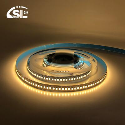 China 24V 240LEDs 10mm 3000K Warm White Die-Cutting Board SMD2835 LED Strip Light for Indoor for sale
