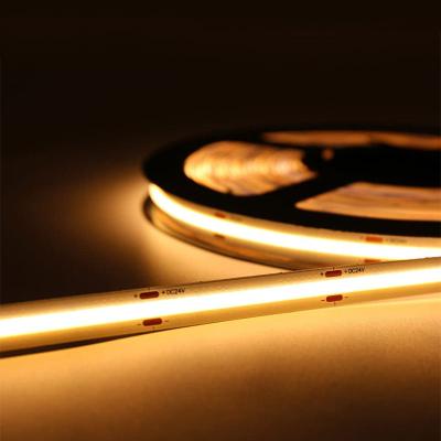 China High Brightness 480leds 8mm10mm 12V24V COB LED Strip Light for Warm Natural White Lighting for sale