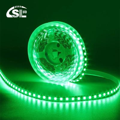 China IP20 Rating High Brightness Customized 5V 120LEDs Green One Light One Cut Electroplate SMD2835 LED Strip Light for sale