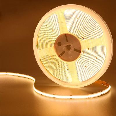 China 4000K COB Flexible LED Strip 480Leds 8mm10mm Width for Cabinet Bedroom Kitchen Lighting for sale