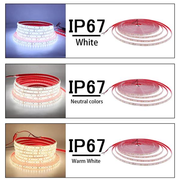 Quality 10mm 180leds 3000K IP67 Die-Cutting Board SMD2835 Led Strip Light for sale