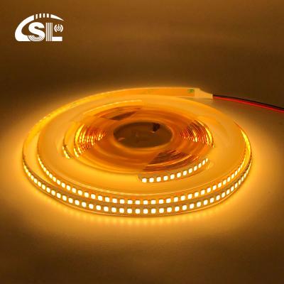 China High Brightness 24v 140leds 8mm 2700K Warm Electroplate Board SMD2835 Led Strip Light for sale