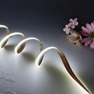 China CCT COB Led Strip Light DC12V24V 8mm10mm width 608leds 3000K 6500K for Indoor Decoration for sale