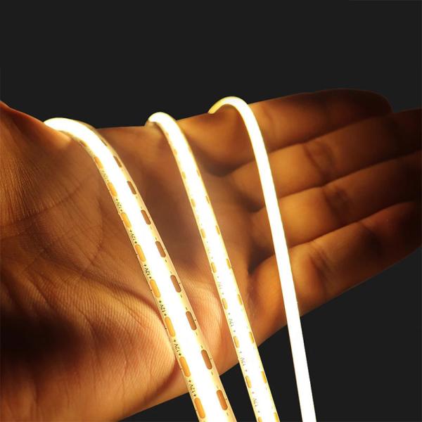 Quality High Brightness DC12V24V 8mm10mm 480Leds 3000K Warm COB Led Strip Light NO-Waterproof for sale