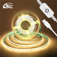 Quality 5V DC Input Copper Material COB 320LEDs IP20 Ra 90 LED Light Strip for Home for sale