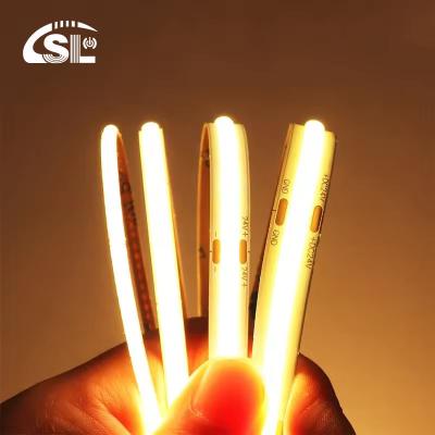 China 320 Led/M 480 Led/M High Density Cob Led Strip Light 12v 24v with 880lm Luminous Flux for sale