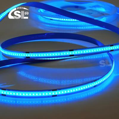 China High Brightness DC12V24V Ice-Blue COB Led Strip Light for Hotel and Indoor Decoration for sale