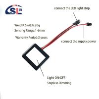 China Customized Bathroom Smart Mirror LED Dimmer Touch Sensor Switch 12V 60W One Button for sale