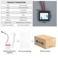 China Customized Bathroom Smart Mirror LED Dimmer Touch Sensor Switch 12V 60W One Button for sale