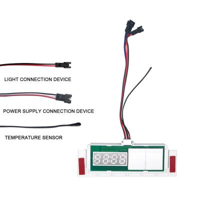 China Slim 12V 5A 60W Inductive Switches Time Temperature Display Defogger LED Light Mirror Touch Sensor Stepless Dimmer Switch for sale