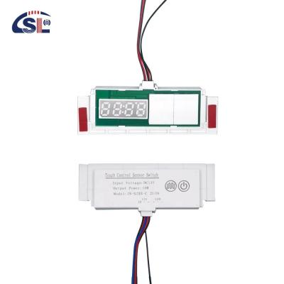 China 60W Inductive Switches LED Light Defogger with Time Temperature Display Touch Sensor Stepless Dimmer for sale