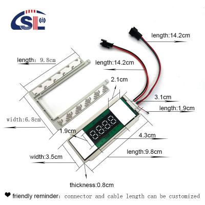 China Time Display Slim DC12V 5A 60W Defogger LED Light Mirror Touch Sensor Stepless Dimmer Switch for sale