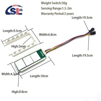 China Customizable 12V/24V 5A 60W/120W Rader PIR Motion Sensor Light Switch LED Light Source 1NO/1NC Switch Combination Bathroom for sale