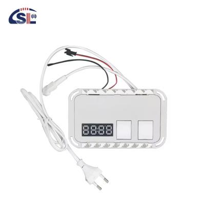 China DC12V 5A 60W Single Color Touch Sensor Switch Led Mirror Touch With Time Temperature Display for sale