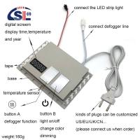 China DC12V 5A 60W Single Color Touch Sensor Switch Led Mirror Touch With Time Temperature Display for sale