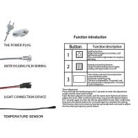 China DC12V 5A 60W Single Color Touch Sensor Switch Led Mirror Touch With Time Temperature Display for sale