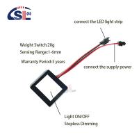 China Dimming Level Touch Sensor Switch for Bathroom Mirror Lighting DC12V 3A/5A Single Button for sale