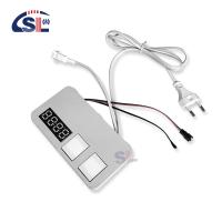 China Smart Double Button Touch Sensor Switch with Time and Temperature Output Voltage DC12V for sale