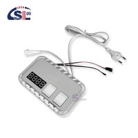 China Smart Double Button Touch Sensor Switch with Time and Temperature Output Voltage DC12V for sale