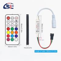 China 120lm/w Support IC Type 12V 21Keys RF Remote Digital LED Controller for WS2811 WS2812 for sale