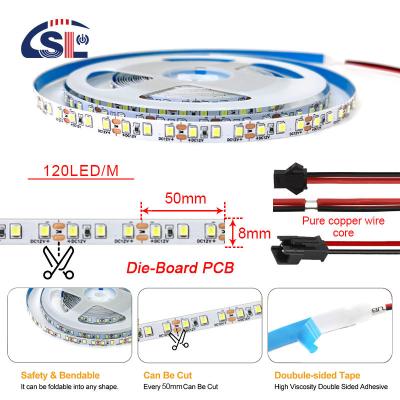 Cina Facile installazione SMD 2835 120D 8mm 12000K Ra70 LED Light Strip per specchietti da bagno in vendita