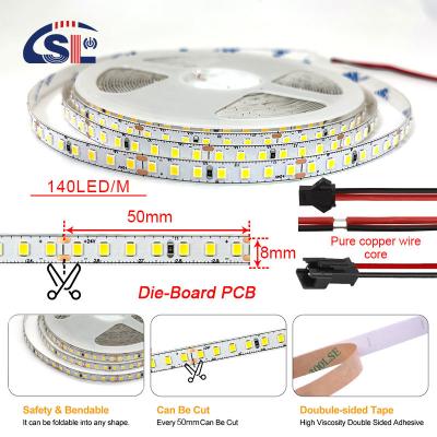 Cina DC12V/24V SMD2835 140D 8mm 3000K Ra70 LED Light Strips per bagni in vendita