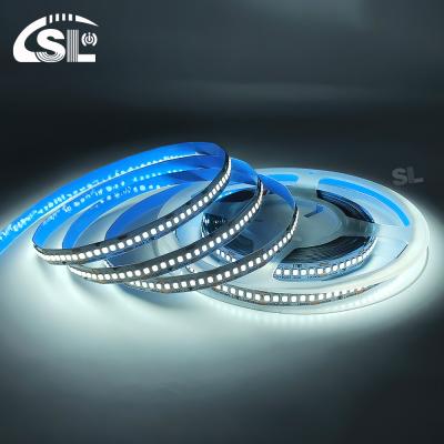China 24V DC SMD2835 240D 10mm 12000K Ra80 Die-Cutting Board LED lichtstrips voor spiegels Te koop