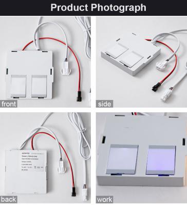 China 12W geïntegreerde grote twee knoppen drie kleuren touch sensor schakelaar voor badkamer spiegels Te koop