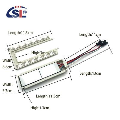 중국 SL 12v 스플릿 두 개의 버튼 세 가지 색상 LED 스마트 디포거 터치 스위치 센서 11.8cm*6.6cm*1.3cm 판매용