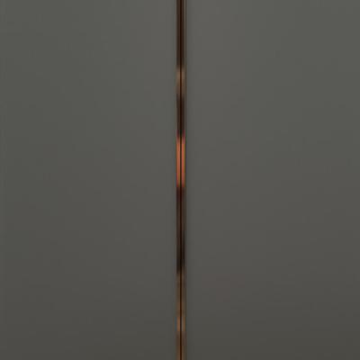China Dark Grey Flat Panel Wardrobe Door With ENF Particleboard Core Matte PVC Wrapped for sale