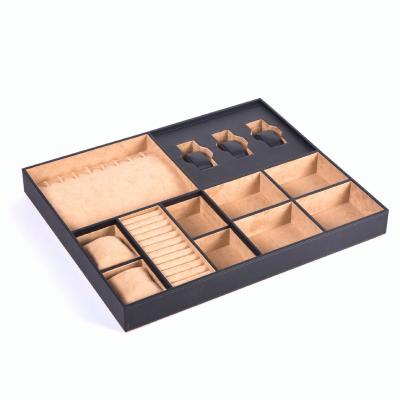 China Premium Leather & Velvet Modular Jewelry Drawer Organizer for Wardrobes Model 23.05.00106 for sale