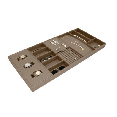 China Customization Jewelry Storage Trays Stacking Jewelry Trays Open Structure Design for sale