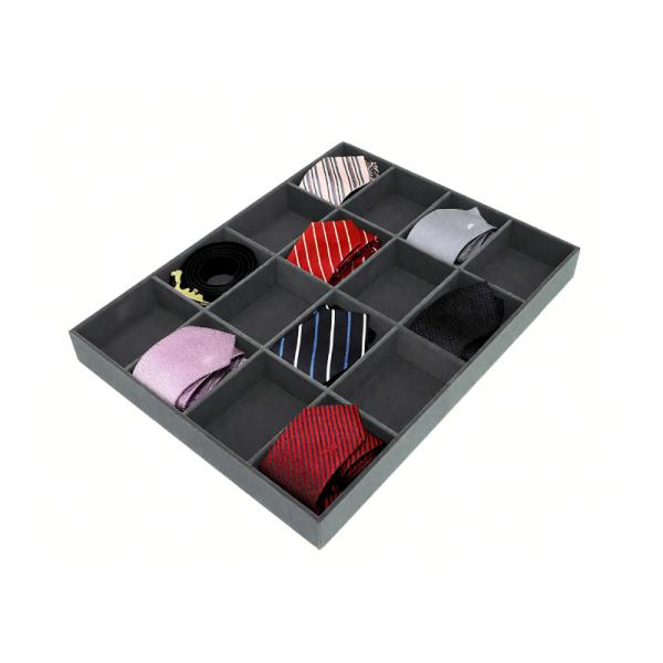 Quality Handmade Modular Velvet Jewelry Drawer Organizer Closet Drawer Insert for sale