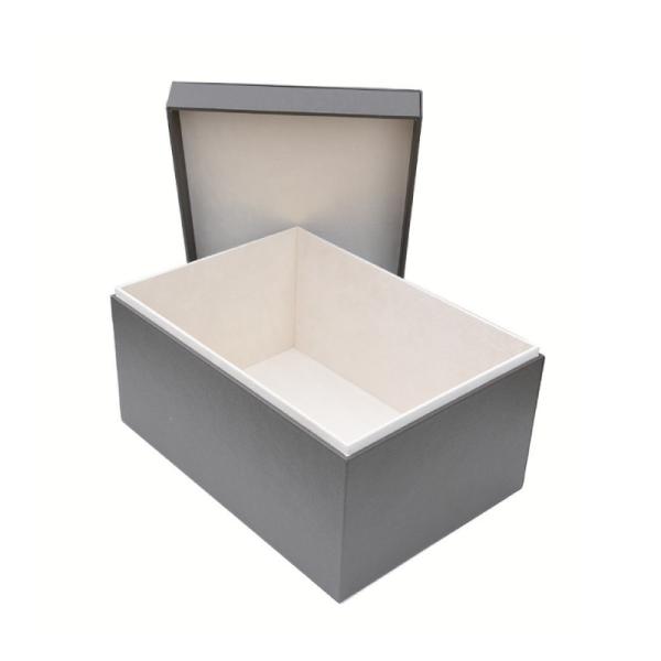 Quality Elegant Closet Storage Box Lidded Premium Leather Look Storage Boxes For Home for sale