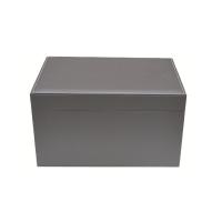 Quality Elegant Closet Storage Box Lidded Premium Leather Look Storage Boxes For Home for sale