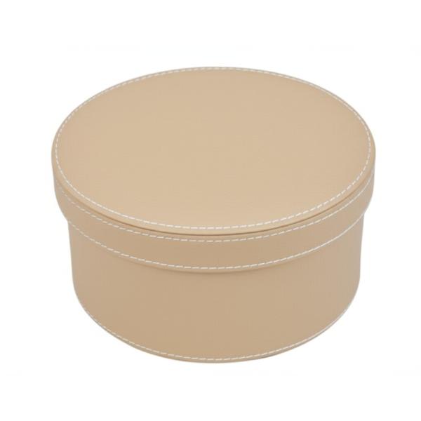 Quality Decorative Round Storage Box With Lid Closet Storage Box 202x107mm Elegant for sale