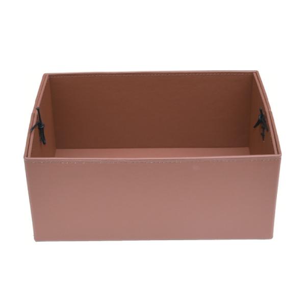 Quality Luxury Faux Leather Storage Box For Closet Shelf Organization Durable Home Decor for sale
